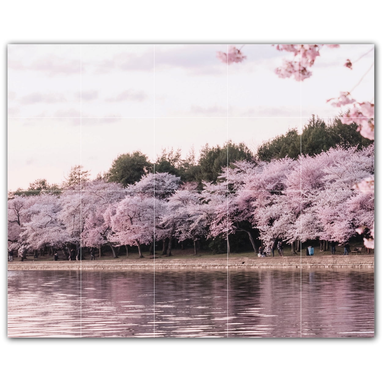 Picture-Tiles.com: Spring Ceramic Tile Wall Mural WAL500948-54XL. 60"W ...