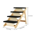 Freestanding Wooden Pet Stair & Ramp for Small to Medium Dogs, Cats ...