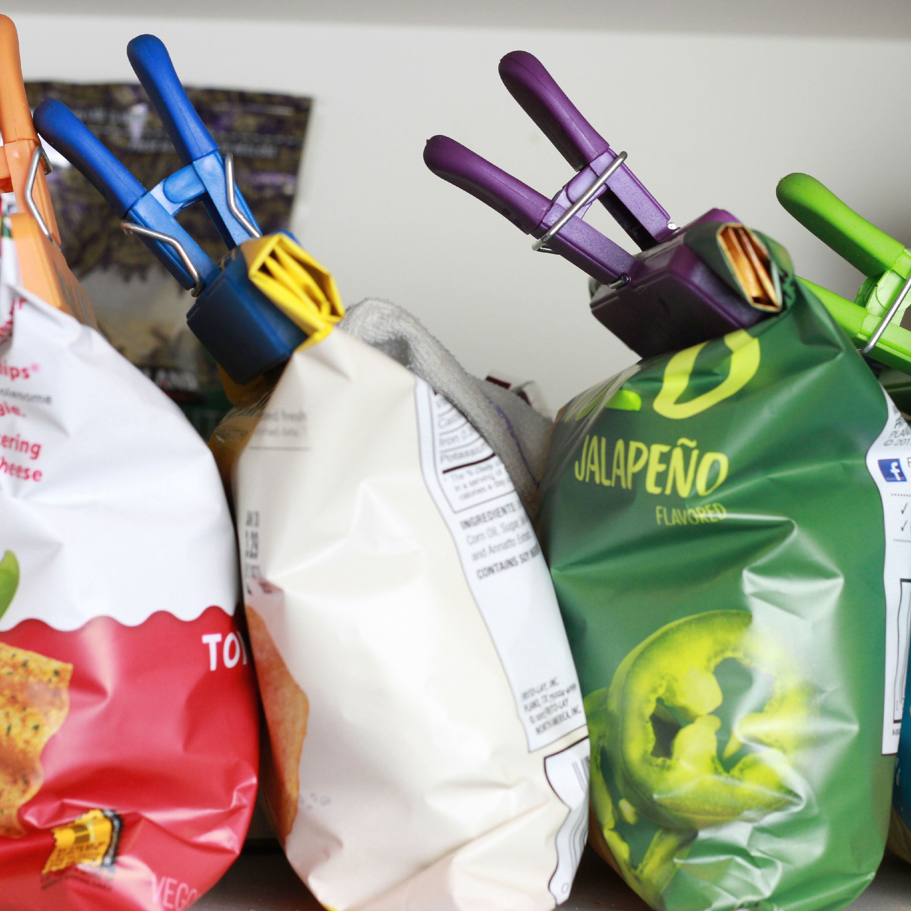 Chef Craft 4 Piece Large Bag Clip Set, 6 inch 4 piece set