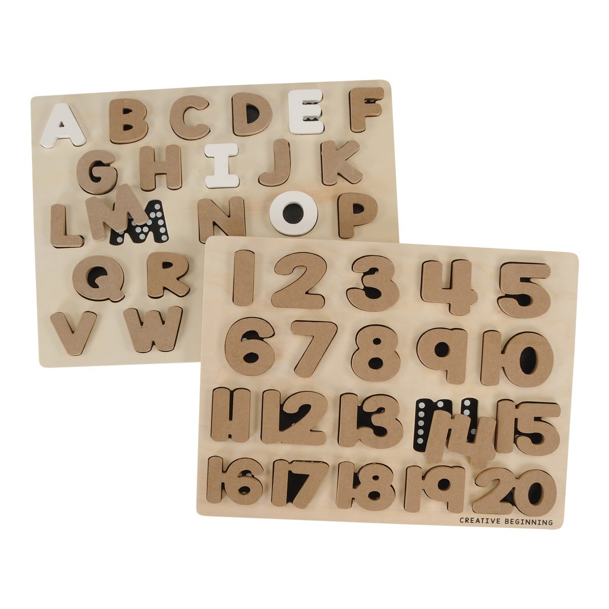 Creative Beginning Chalkboard-Based Alphabet & Number Puzzles - Set of ...