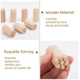 12pcs Floral Wooden Pottery Clay Stamp Set Column Wooden Stamps for ...