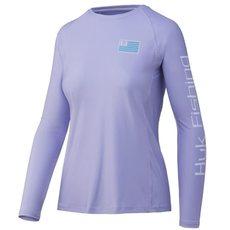 HUK Women's Standard Pursuit Long Sleeve Performance Shirt + Sun ...