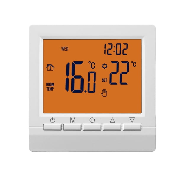Programmable Wall-Mounted Thermostat Gas Boilers Heating No-Wifi ...