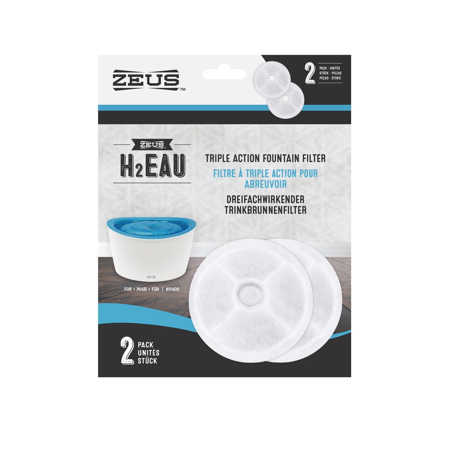 Click here for Zeus H2eau Triple Action Fountain Filters prices