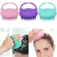 YJHBCYWM Silicone Hair Scalp Massager Brush - Gentle Shampoo Scrubber ...