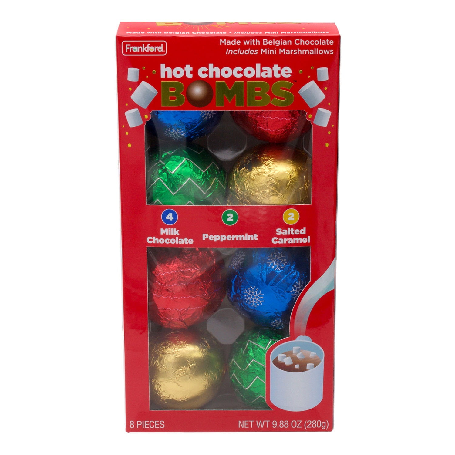 Frankford Holiday Hot Chocolate Bomb Variety Pack (8 Count) - Walmart.com