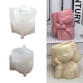 2×Head-Planter Silicone Mold Face Flower Pot Concrete Mold Face Statue ...