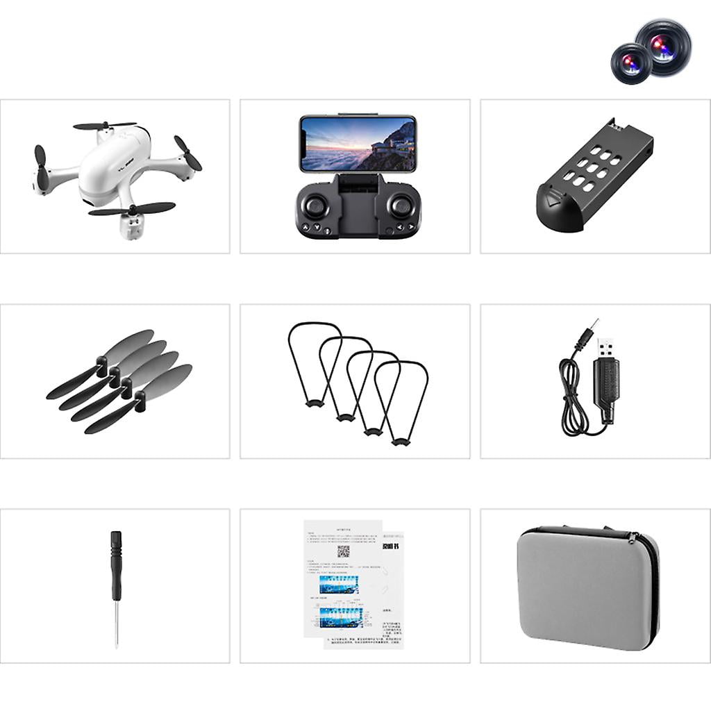 White Dual camera streamer Drone Rc Multirotors Con Sensor De Gravedad ...