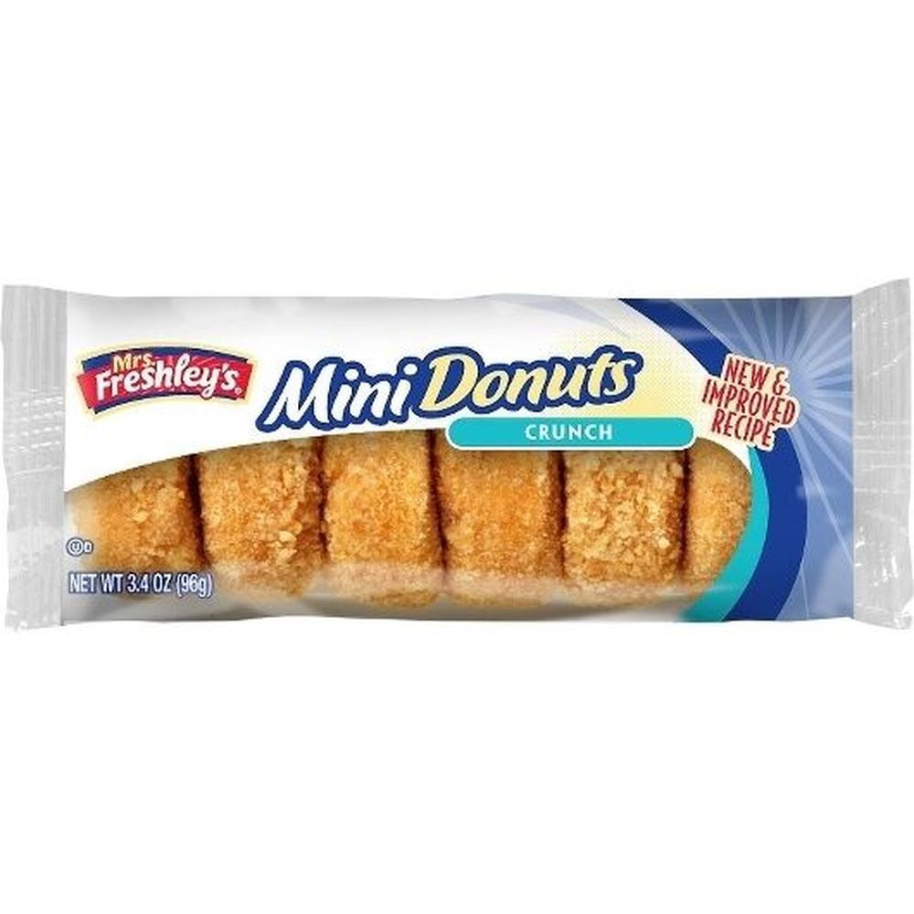 Mrs Freshleys Crunch Mini Donut, 3.4 Ounce -- 72 per case. - Walmart.com