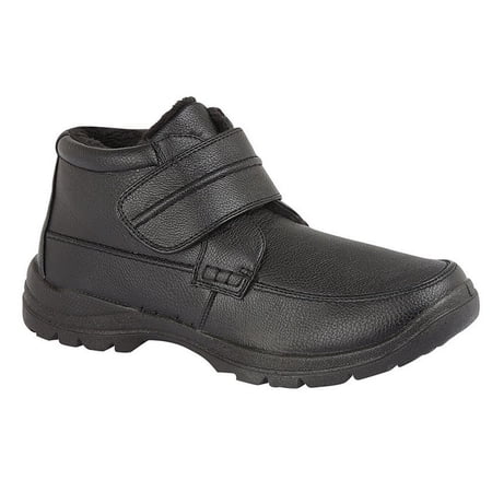 Scimitar Mens Touch Fastening PU Ankle Boots - Walmart.ca