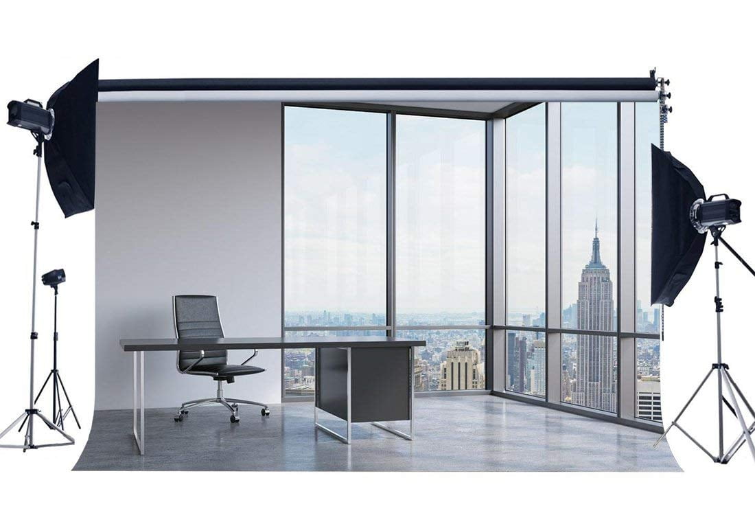 ABPHOTO Polyester 7x5ft Office Room Backdrop Soft Chair Wood Table ...