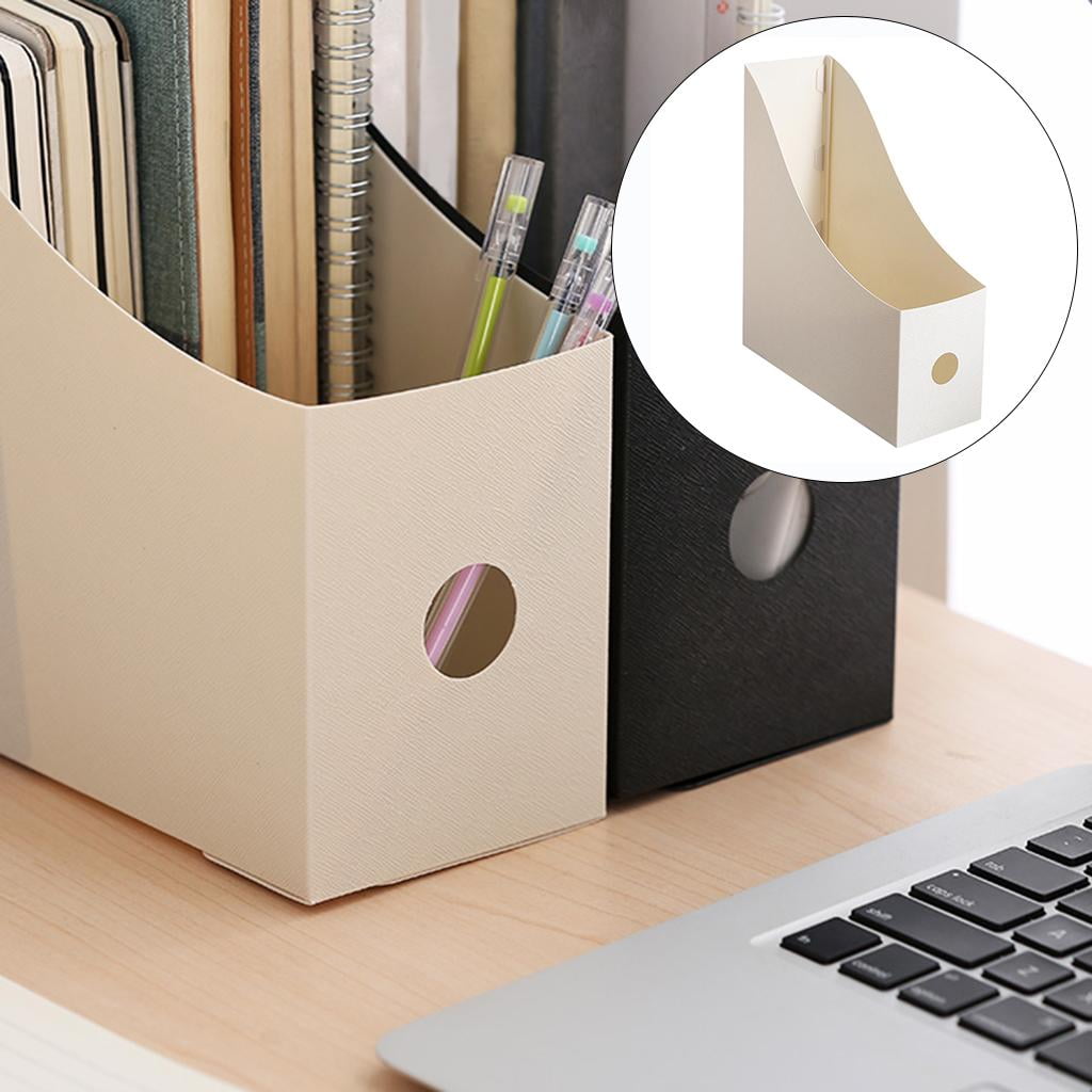 Magazine File Book Holder Desktop Organizer Vertical Document Paper ...