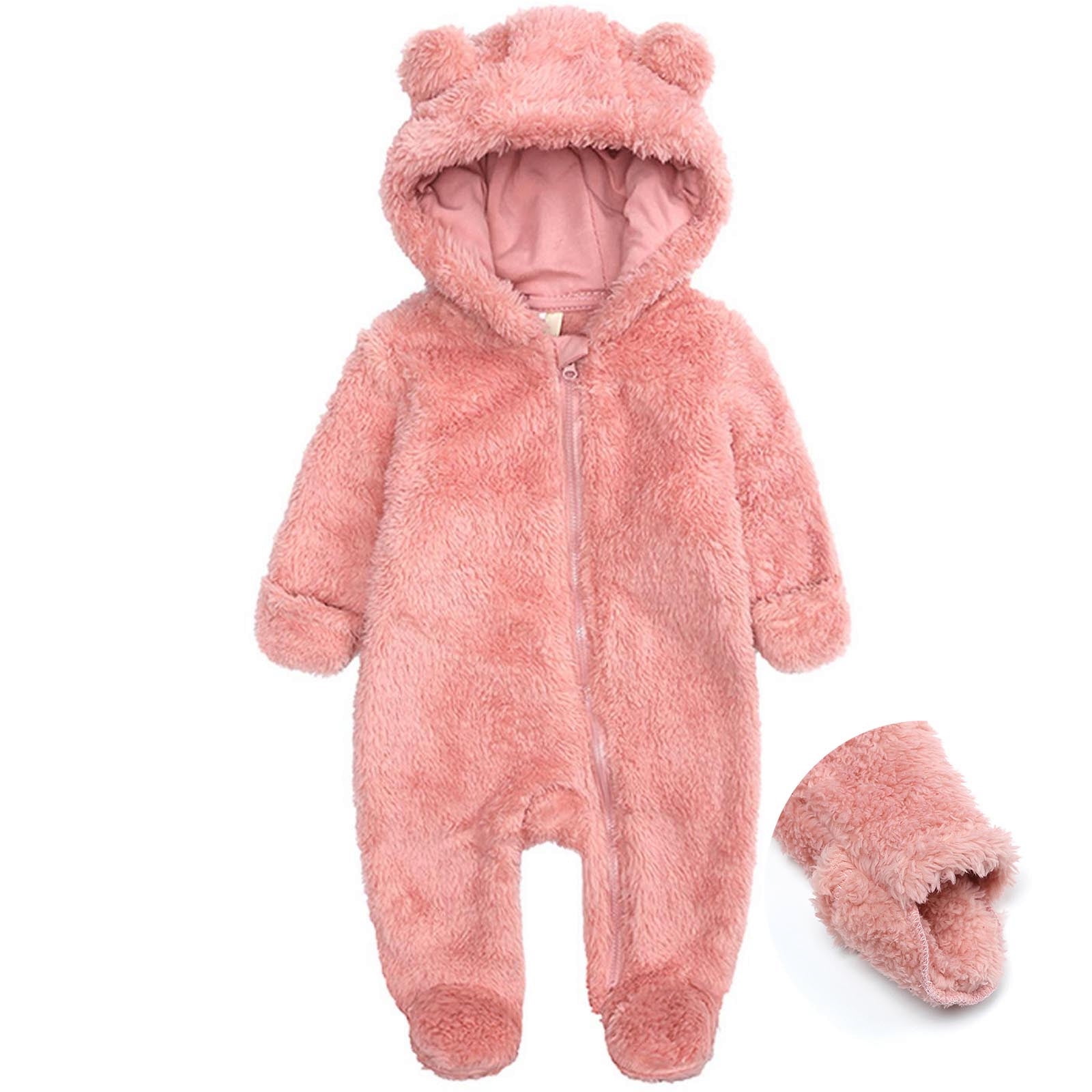 Click here for Amzcrzy Flannel Jumpsuit Newborn Baby Footie Rompe... prices