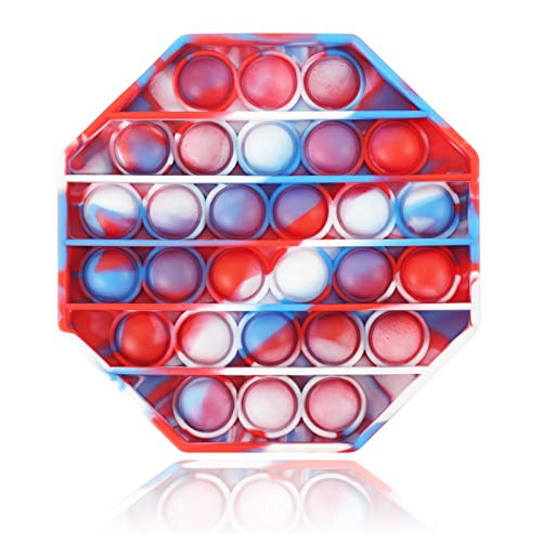 Blue Octagon Square Fidget Toys for Anxiety Relief Poppet Fidget Toy ...