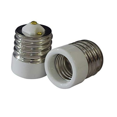 2 Packs Orlich E39 to E26 Adapter (Mogul Base E39 to Medium Base E26 ...