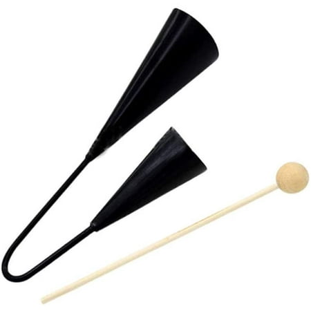 Metal Cowbells Double Black Cheering Bell Percussion Calling Bell ...