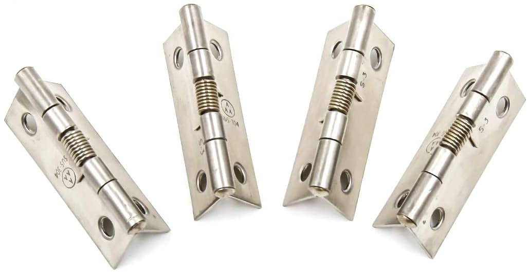 Spring Hinge Self Closing Hinge 2" Length Stainless Steel Door Hinge ...