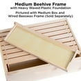Stoney Acres Beekeeping Beehive Frame, Waxed Plastic Foundation, Medium Assembled Honey Bee Hive ...