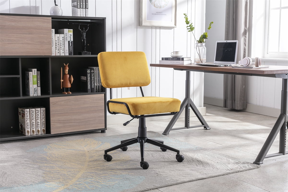 Modern Corduroy Desk Chair Task Chair,Home Office Chair with Adjustable ...