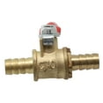 Brass Ball Valve 6/8/10/12/14mm Hose Barb Valve Switch Inline Water Oil ...