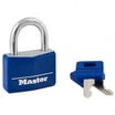 Master Lock 141D 1-9/16" Black Vinyl Cover Brass Padlock - Walmart.com