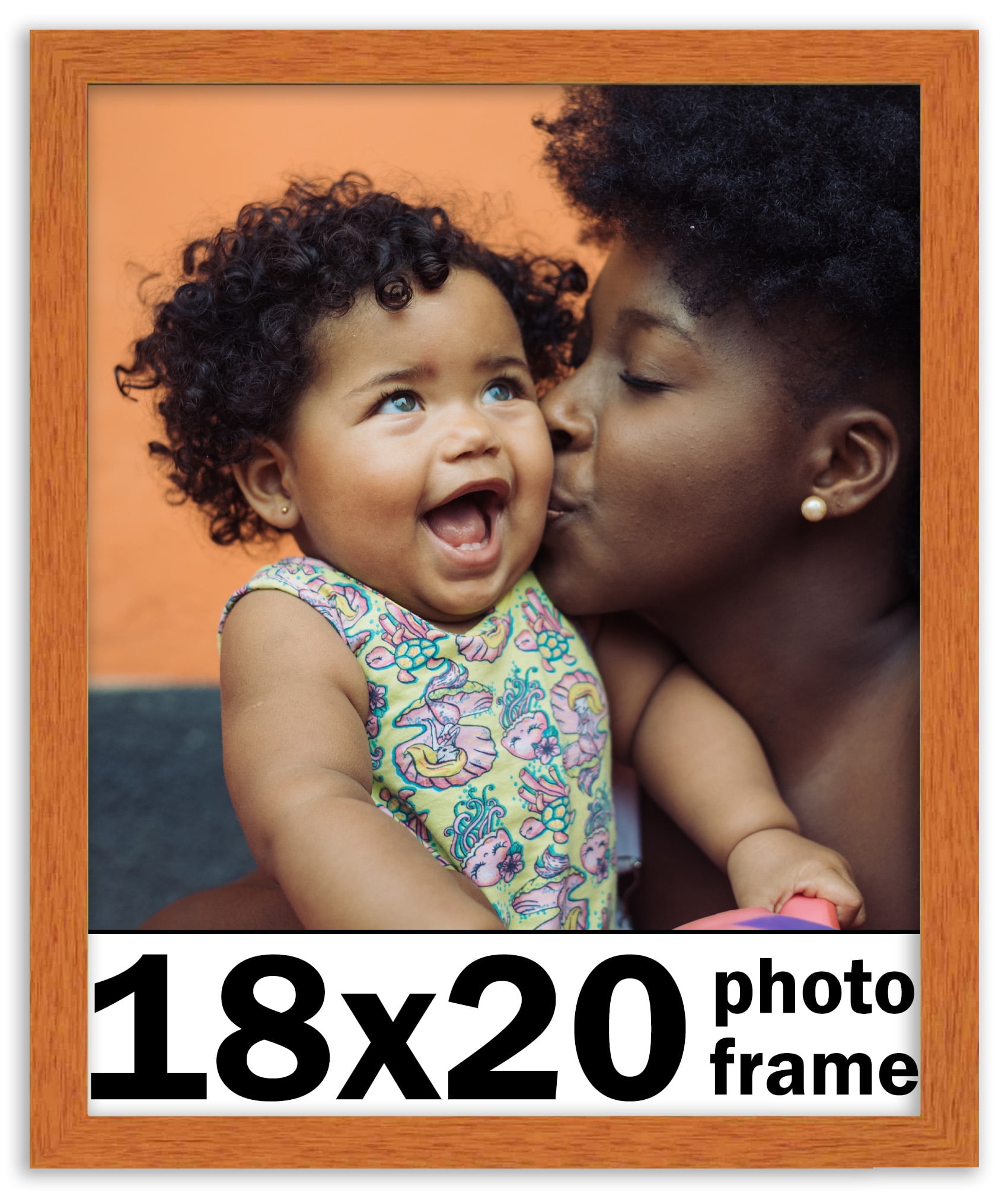 18x20 Frame Honey Pecan Brown Picture Frame - Modern Photo Frame ...