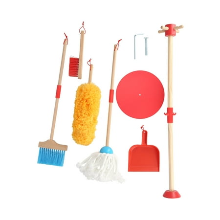 Kids Cleaning Toy Set Kids Cleaning Toy Set Wooden Detachable Pretend ...