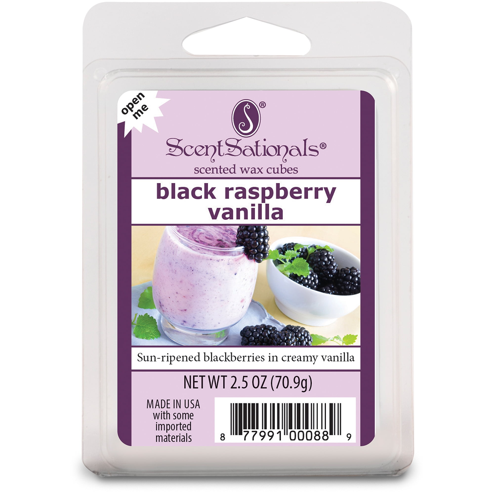 Scent-Sation Scentsationals Wax Cubes, Black Raspberry Vanilla ...