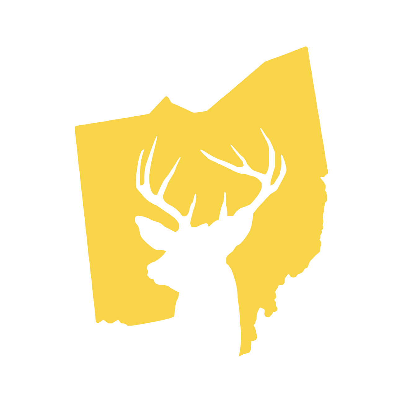 Ohio Deer State Sticker Decal Die Cut - Self Adhesive Vinyl ...