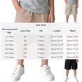 BFHHYA Youth Cotton Cargo Shorts Quick Dry Elastic Waist Knee Length ...