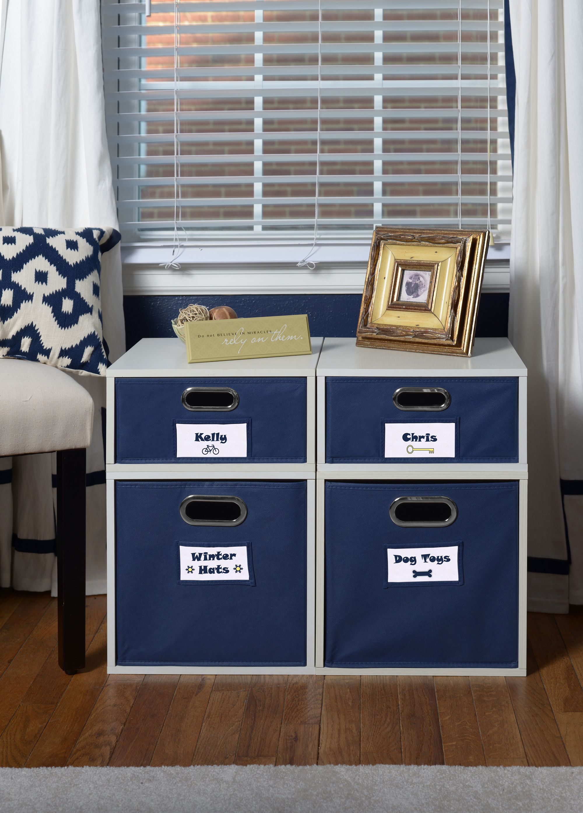 Niche Cubo Storage Set- 2 Full Cubes/2 Half Cubes with Foldable Storage ...