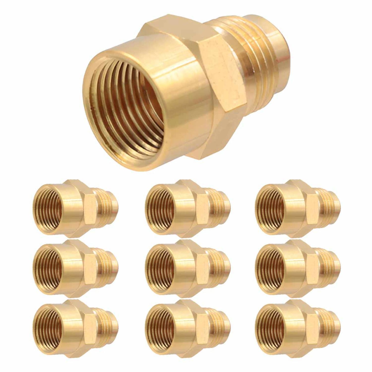10 Pzs Niple Campana Conexion De Laton Para Gas 3/8" X 1/2" dorado 3/8 pulgadas | Bodega Aurrera ...
