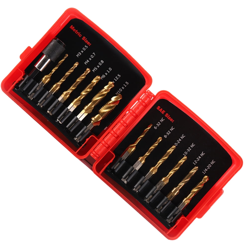 Drill Tap Bits Set, Drill Tap Metric Thread, High Speed Steel Metric ...