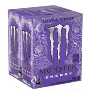 Monster Ultra Blue Energy Drink, 16 Fl. Oz., 4 Count - Walmart.com