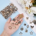 64Pcs 16 Styles Alloy Enamel Pendants with Rhinestone Rhombus & Star ...