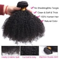 Mongolian Afro Kinky Curly Human Hair 4B 4C Afro Kinky Human Hair 8 10 ...
