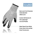 HFES Level 5 Cut Resistant Gloves 3D Comfort Stretch Fit, Pass Fda Food ...