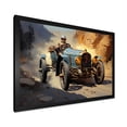Designart "Dusty Adventures on Yellow and Blue Race Track" Architecture ...