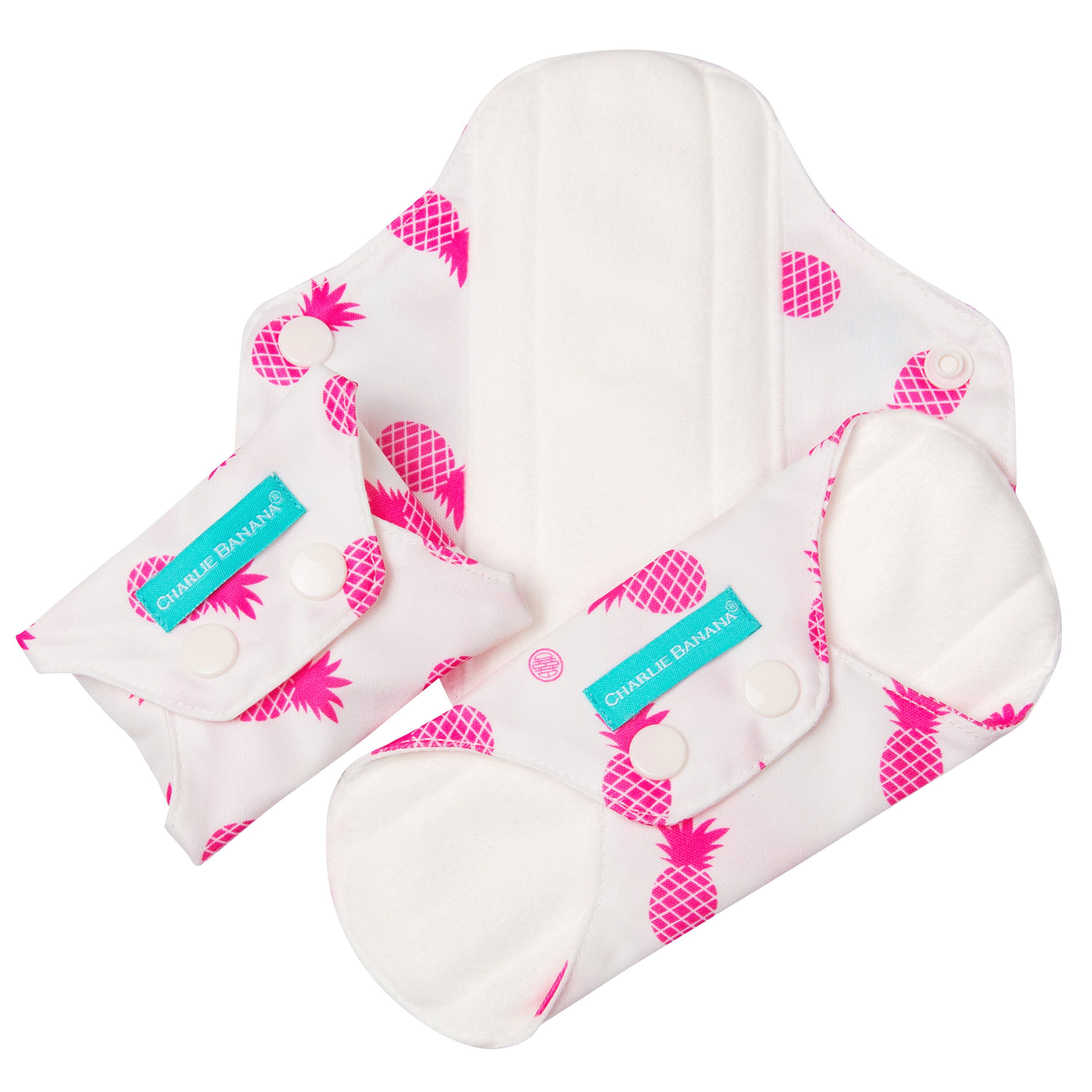 Charlie Banana - 3 Feminine Pads, Regular, Hot Pineapple - Walmart.com
