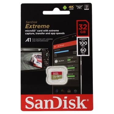 SanDisk Extreme 128GB microSDXC Card - High-Speed, 4K UHD, A2 Rated ...