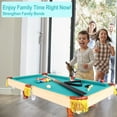 BluBlu Park Mini Pool Table, Tabletop Game Set Portable Billiard, Green ...