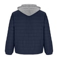 Aellinatey Winter Men's Hat Thickened Hooded Cardigan Drawstring ...