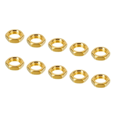 Uxcell 4mm Tall Hexagon Jam Nut Lock Fasteners for Threaded Lamp Pipe ...