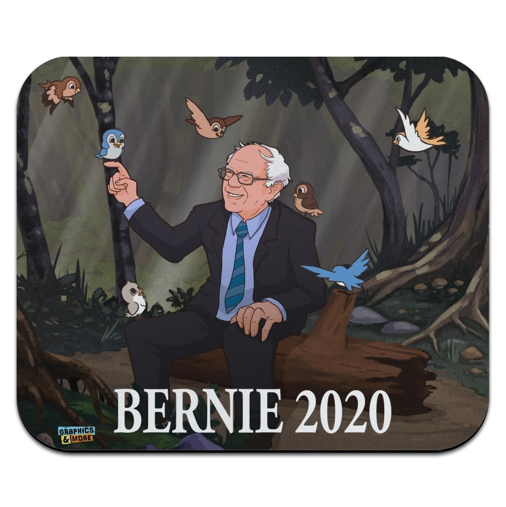 Bernie Sanders 2020 with Birds In A Forest Retro Cartoon Low Profile ...