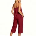 Chbgutlmr Cotton Linen Outfits for Women Sleeveless Spaghetti Strap ...