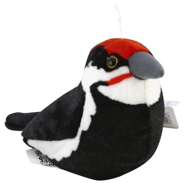 Wild Republic Audubon Birds Pileated Woodpecker Plush with Authentic ...