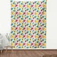 Ambesonne Geometric Fabric by the Yard Upholstery, Memphis Themed ...