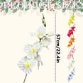 TINGXIN 6 Heads Single Stem Artificial Gladiolus White for Wedding Home ...