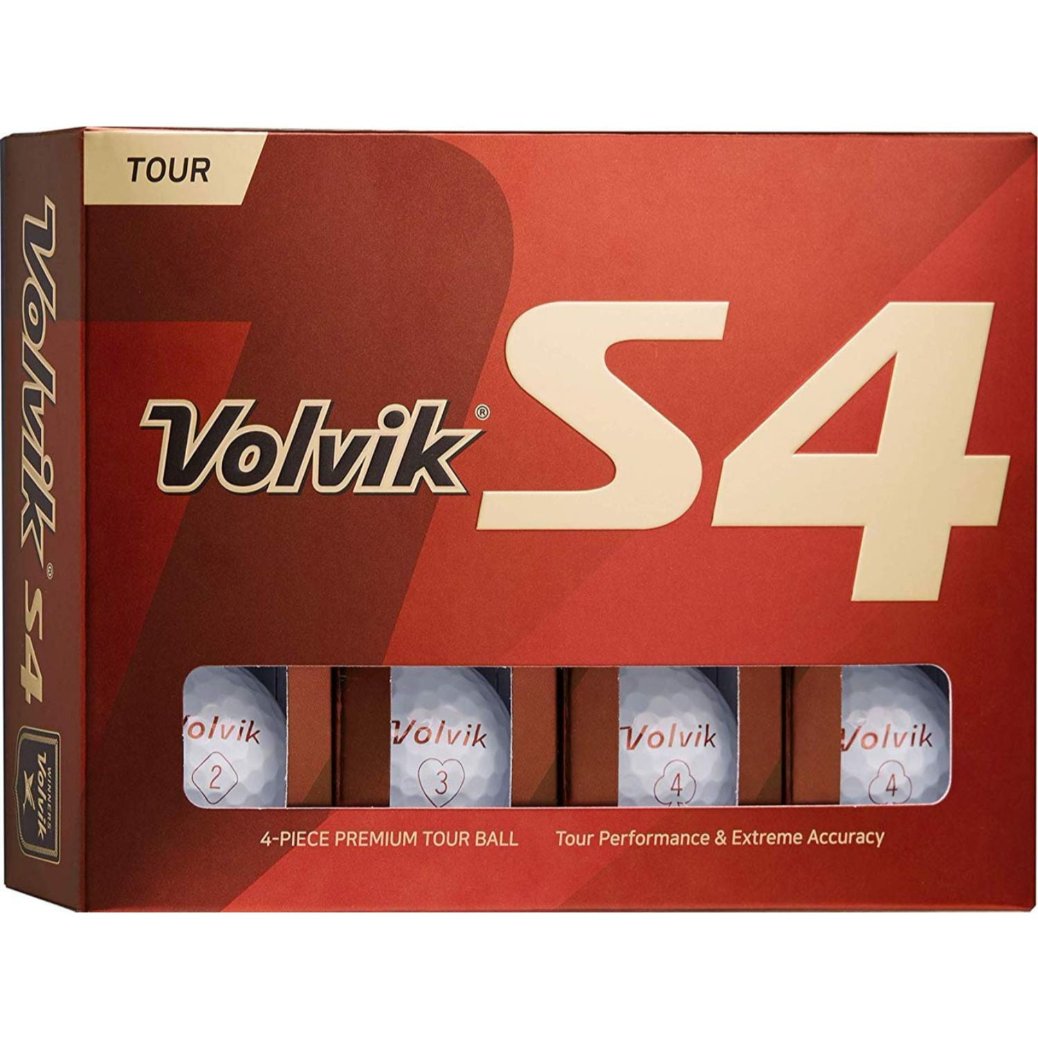 Volvik S4 Tour Ball White - Dozen - Walmart.com