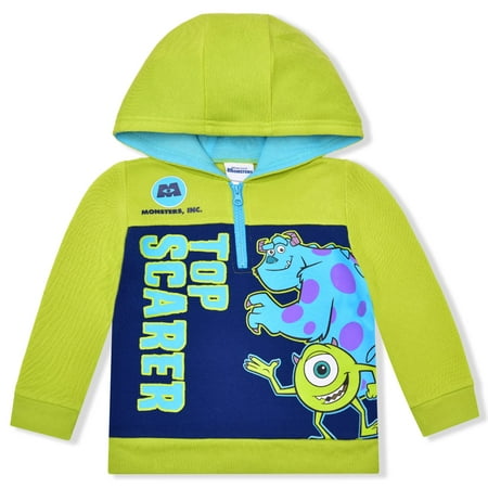 Disney Monsters Inc Boys Sully and Mike Wazowski Half Zip Up Pullover ...